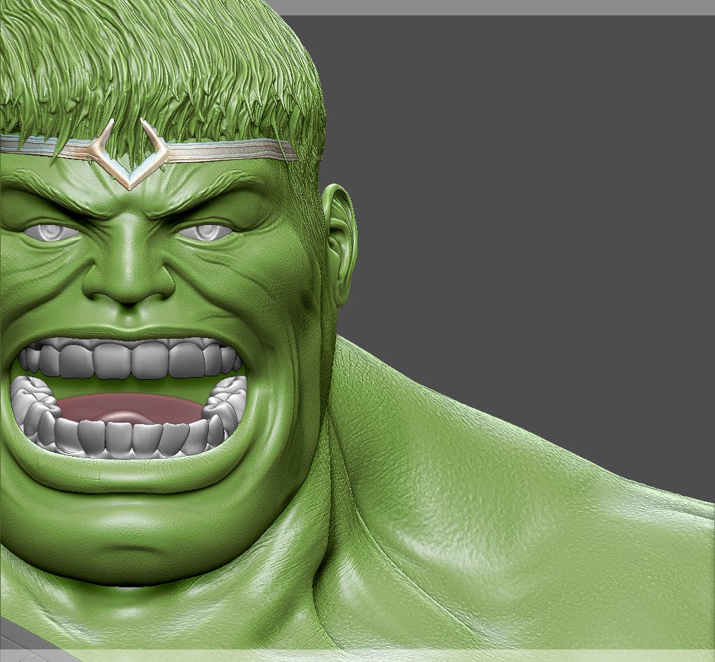 Philip3dJob: Hulk Model Zbrush Sculpting Training