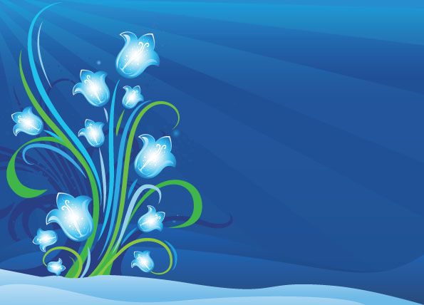 Flores animadas azules - Imagui