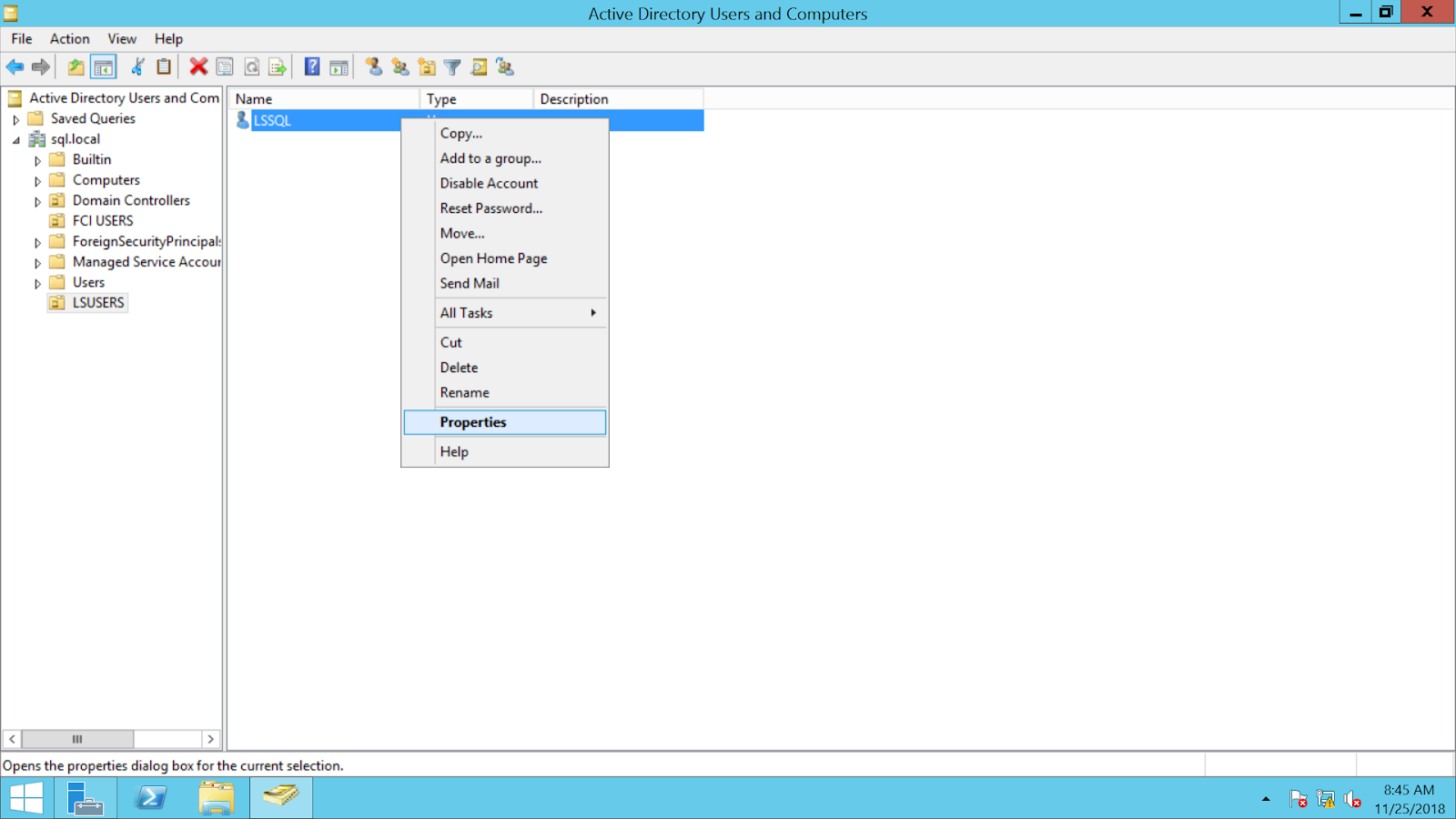 SQL Database server builds: Creating Users on Domain Controller