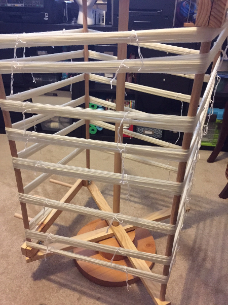 Karen D. Robinson: Behind the Scenes: Self-striping sock yarn set-up ...