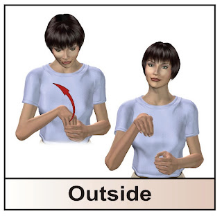 HearMyHands ASL: sign: OUTSIDE because its that time of year