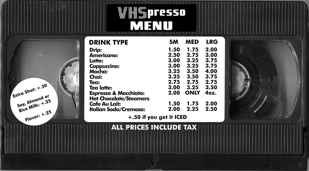 Let Me Draw My Stuff For You!: VHSpresso design work