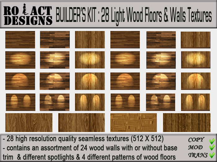 Ro!Act Designs: ..::RO!ACT::..DESIGNS Builder's Kit: 28 Light Wood ...