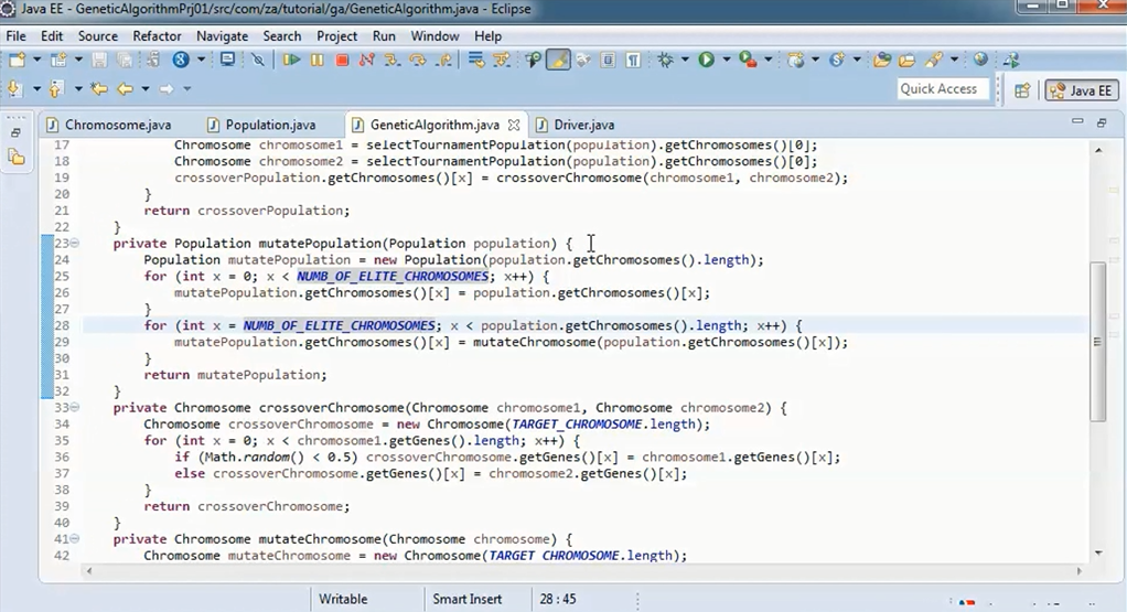 Prototype Project Genetic Algorithms W Java Tutorial 01