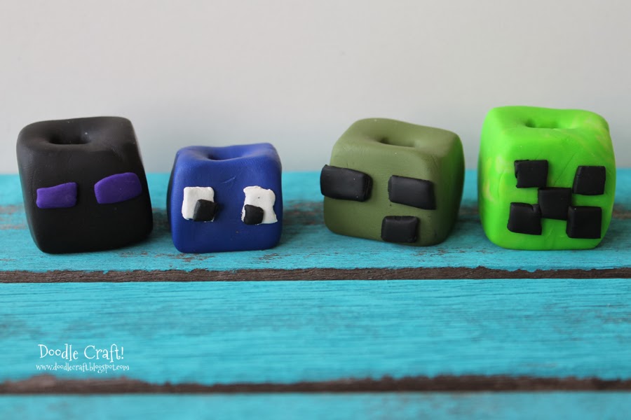 Minecraft Toothbrush Buddies!