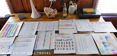 How (and why) to color chart all your art supplies