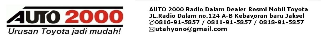 Auto 2000 Radio Dalam Jakarta Selatan Dealer Resmi Mobil Toyota: Toyota ...