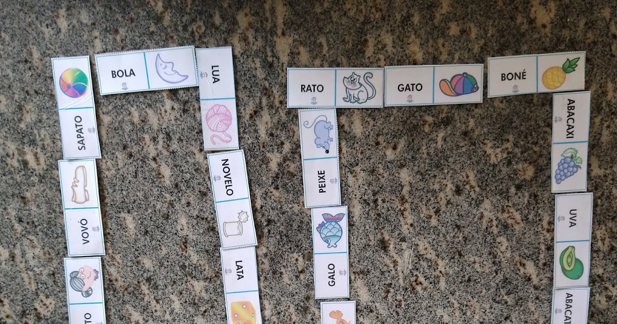 Hora de Ensinar: Dominó com sílabas simples.