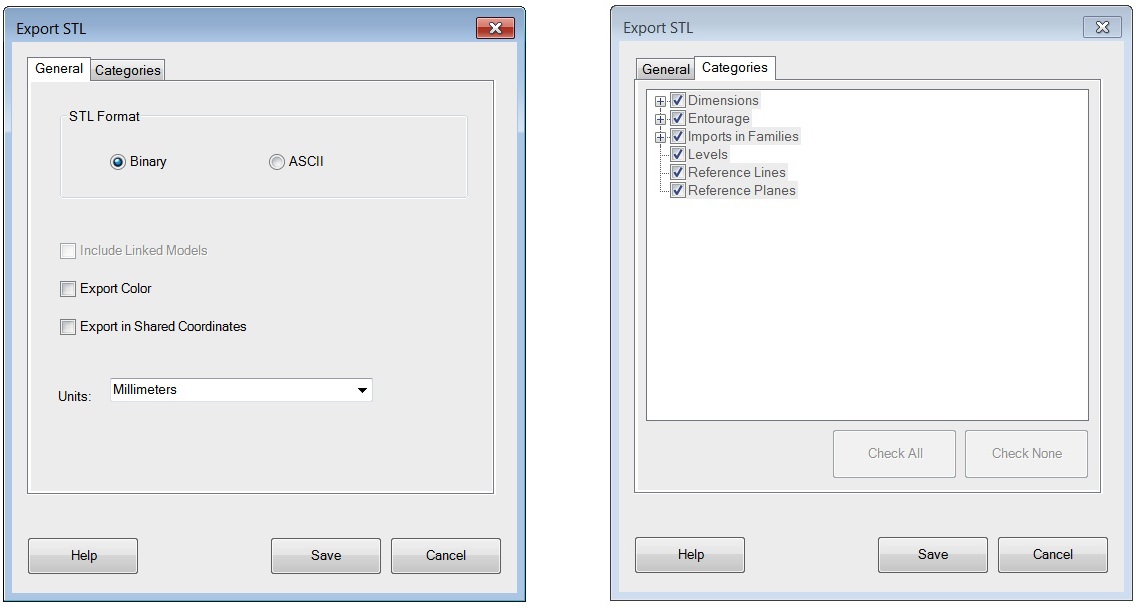 Start BIM: 3D Printer / .STL [Archicad / Revit]
