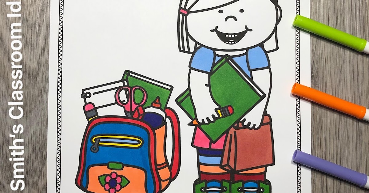 Grab These Back to School Coloring Pages & Have Some Fun at the Start ...