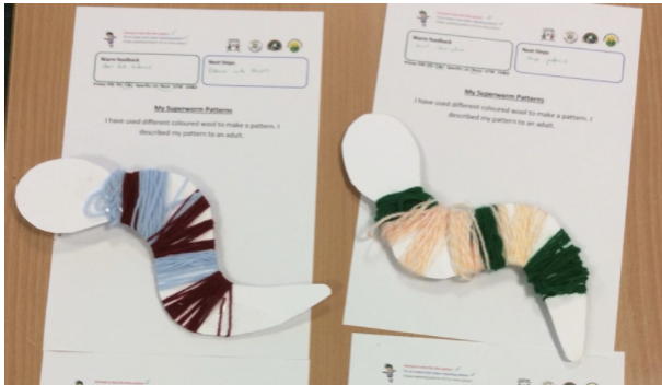 Early Years: Fine Motor Wool Worms!