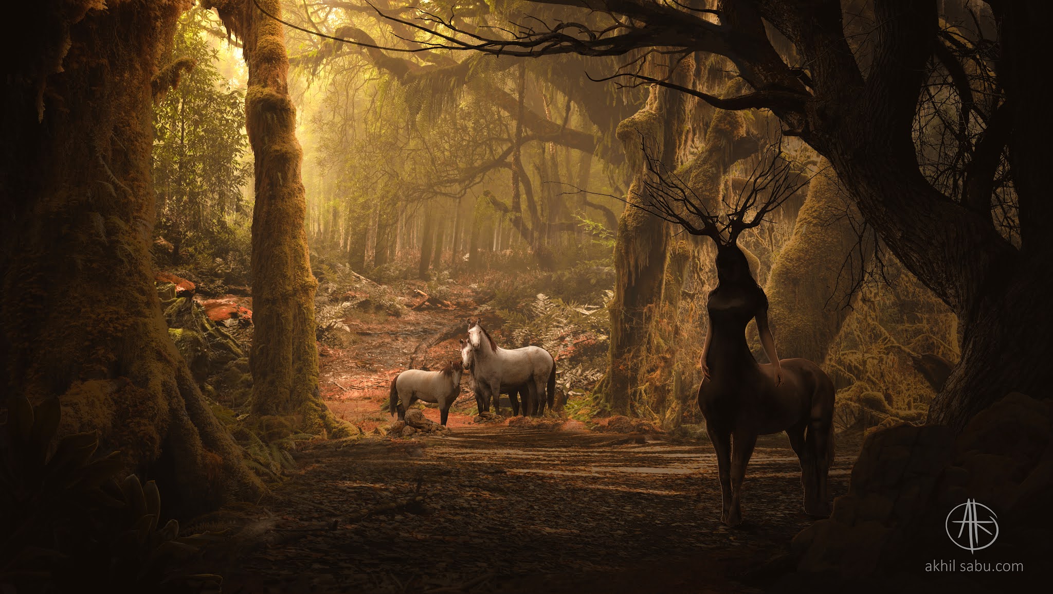 Forest creature Matte painting | Akhil Sabu