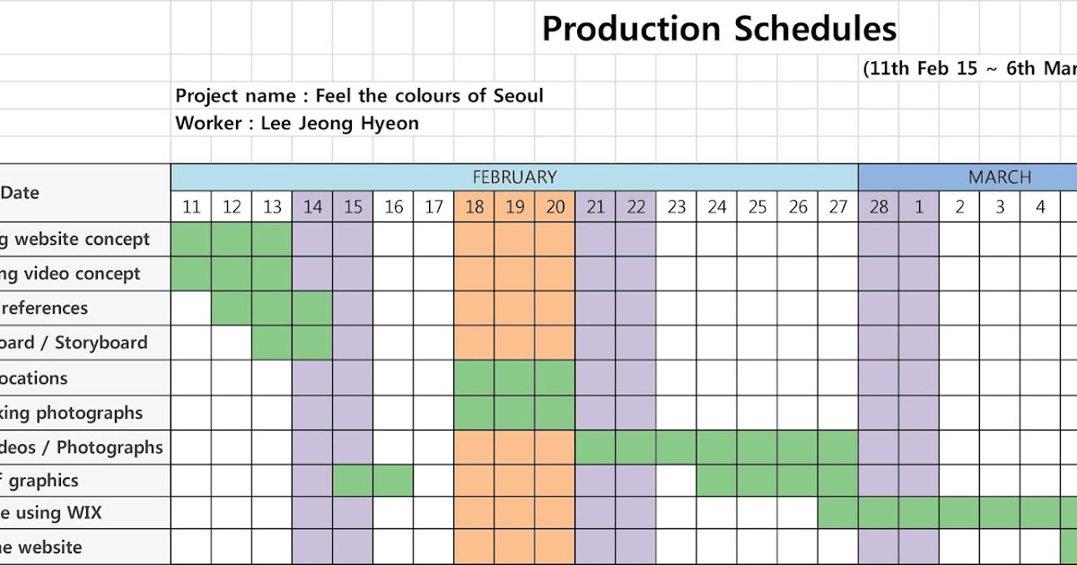 Bakery Production Schedule Template ~ Medical Resume