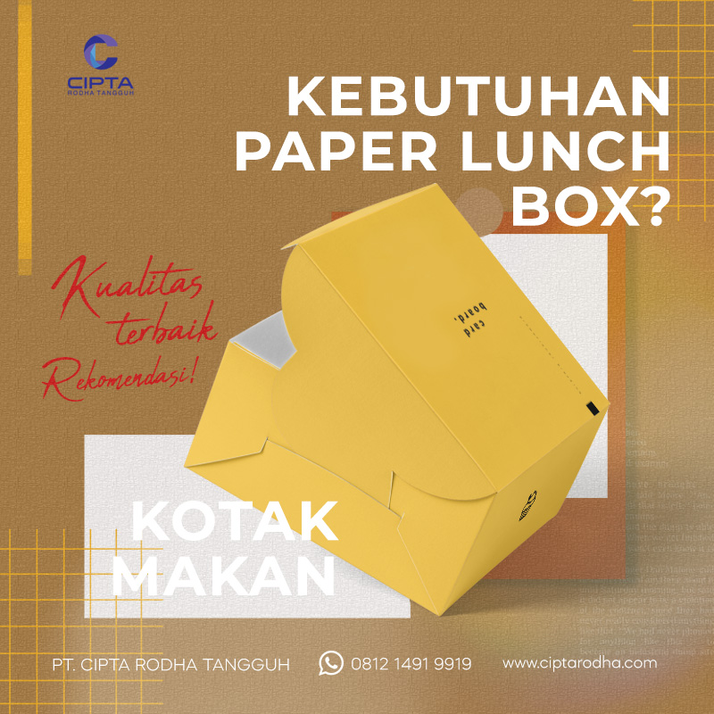 Terima Cetak Box Packaging | Box Paper Lunch | Dus Makanan | PT Cipta ...