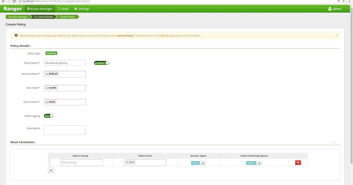 Open Source Security: Securing Apache Hive - part III