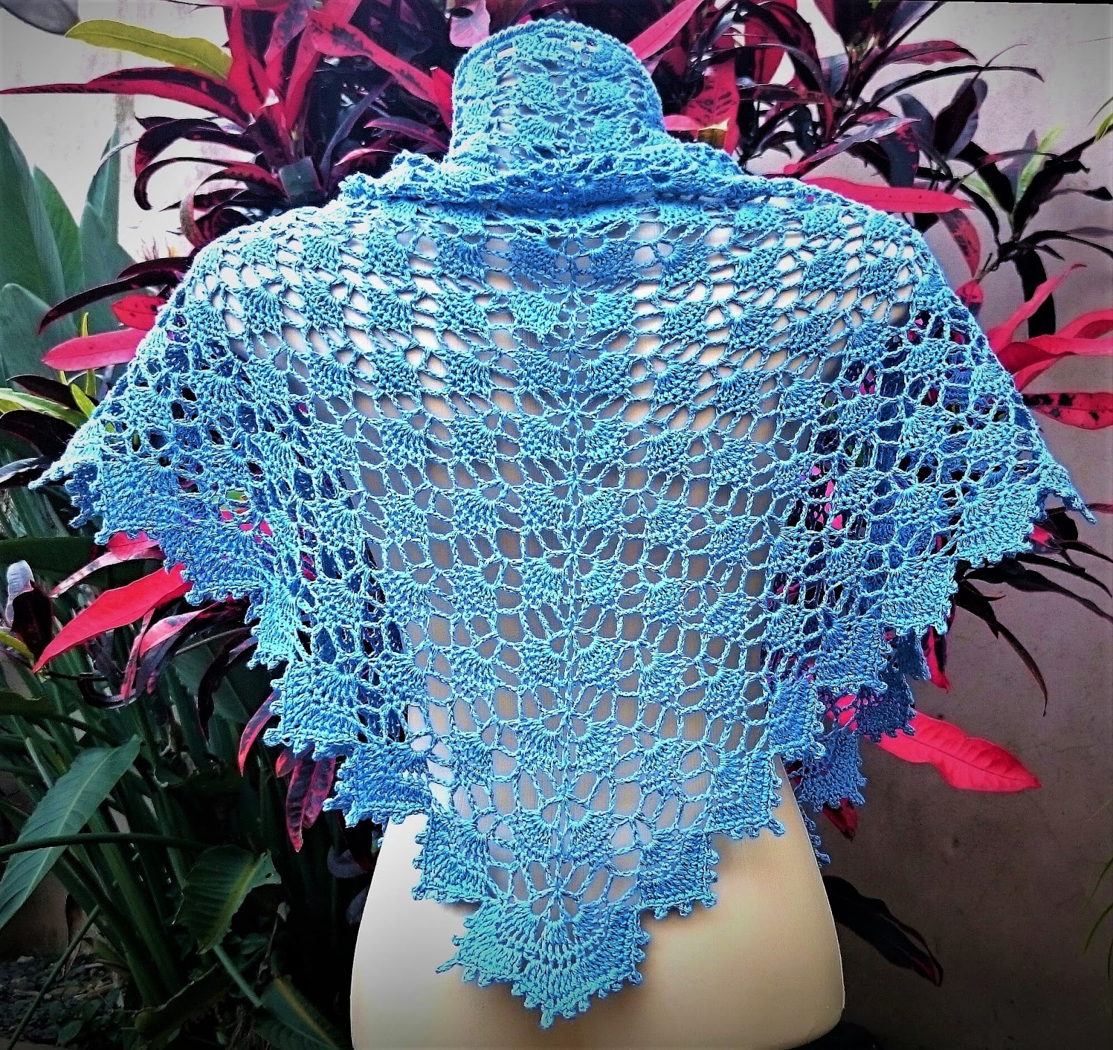JANBRAZIL: Xale em crochê/crochet shawl
