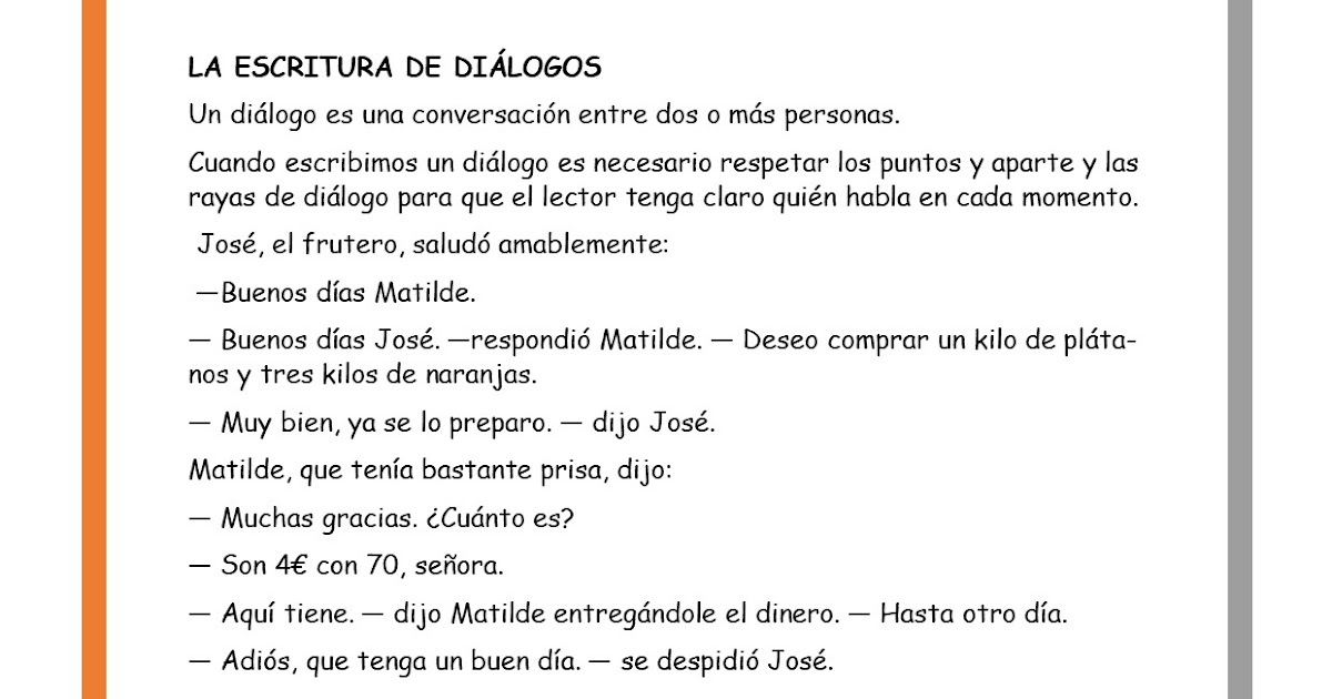 ¡En dos segundos!: ESCRITURA DE DIÁLOGOS