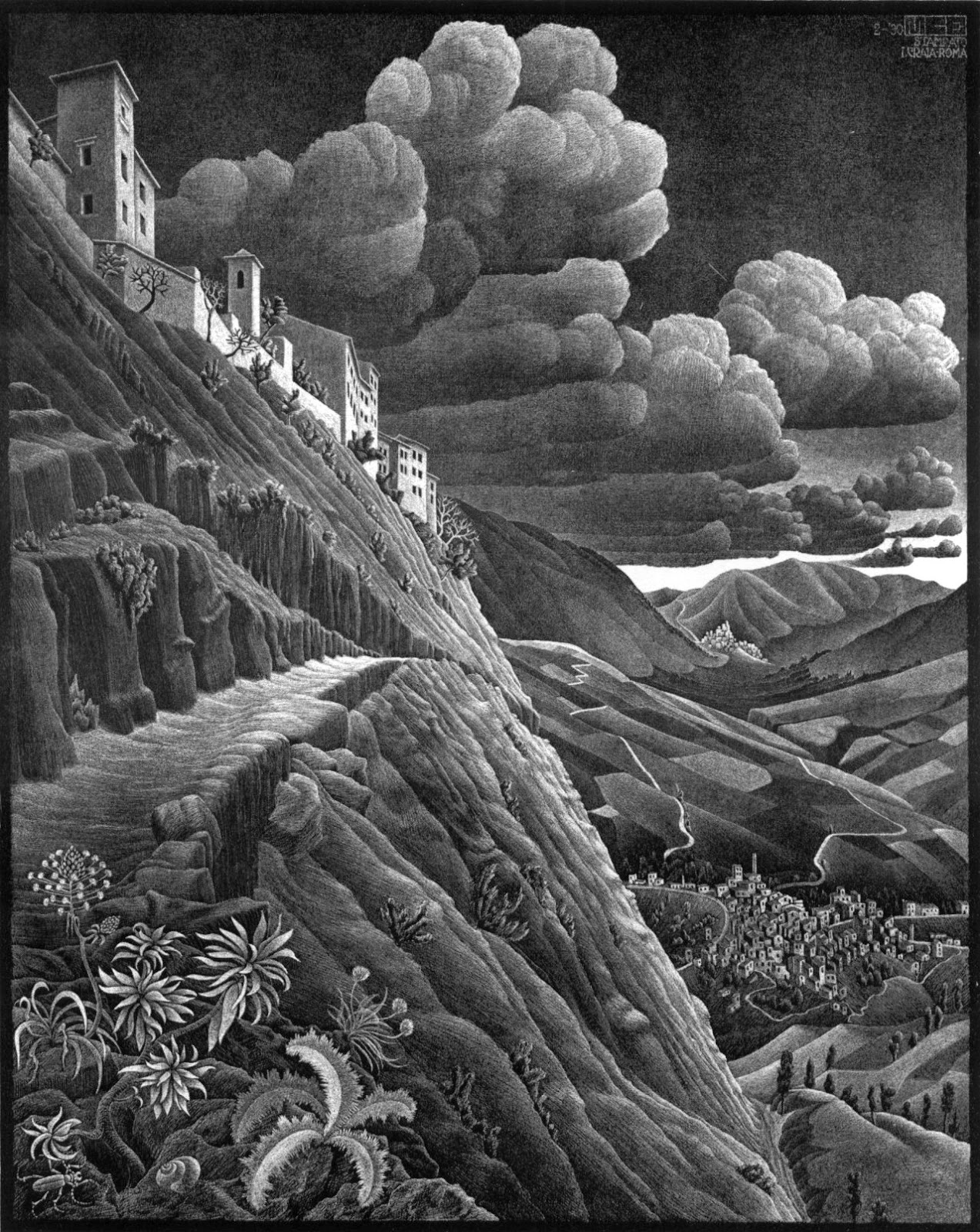 bensozia: M.C. Escher: Landscapes