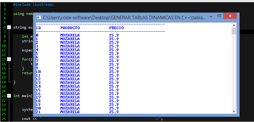 TUTOS-EDGAR: tablas dinamicas en c++