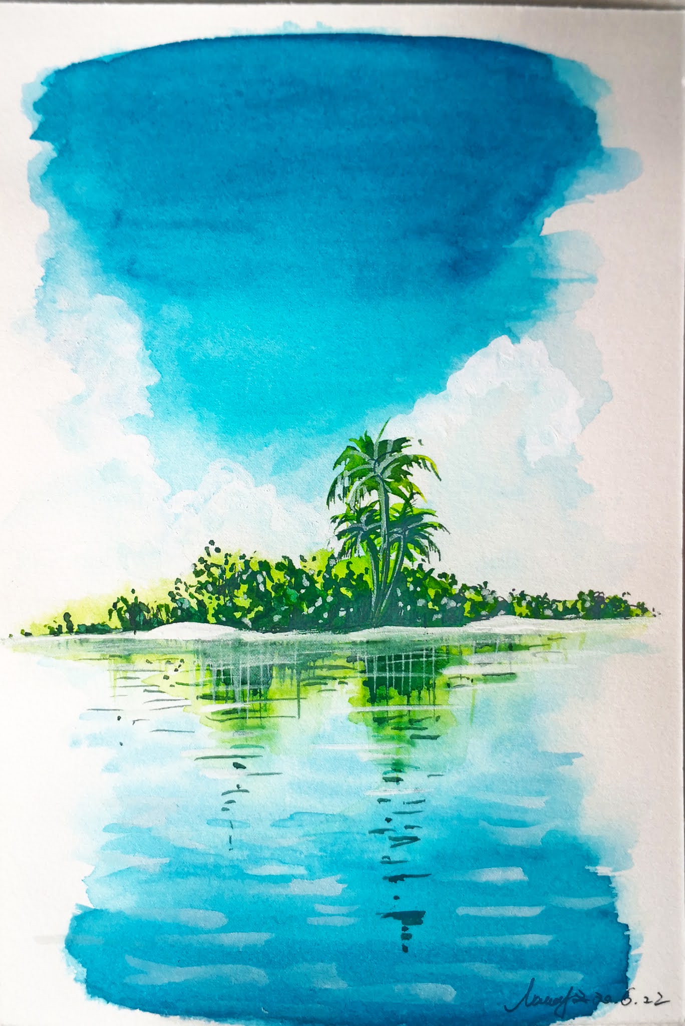 12 techniques for watercolor painting, 16 my watercolor painting - HiArt
