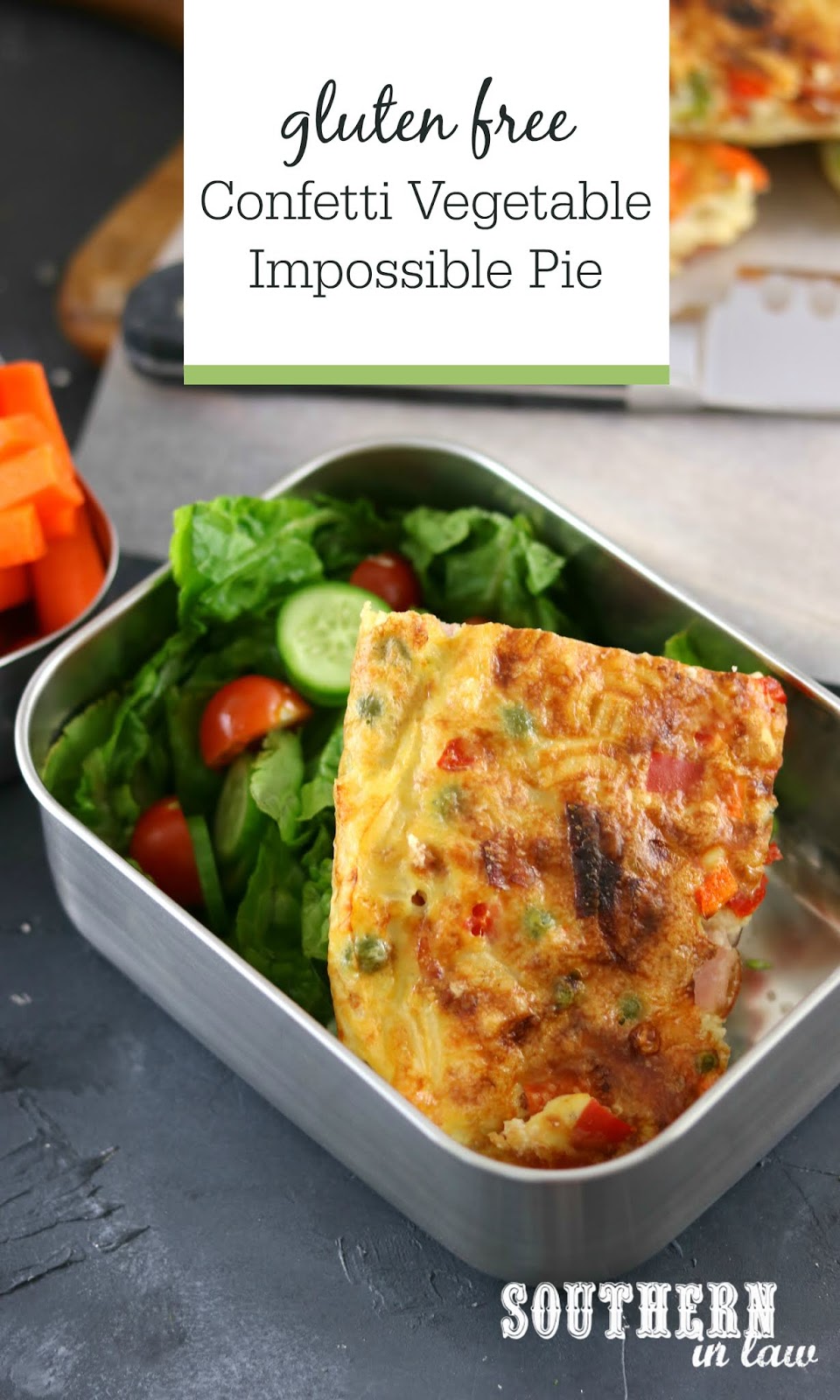 Southern In Law: Recipe: Confetti Vegetable Impossible Pie (Gluten Free!)