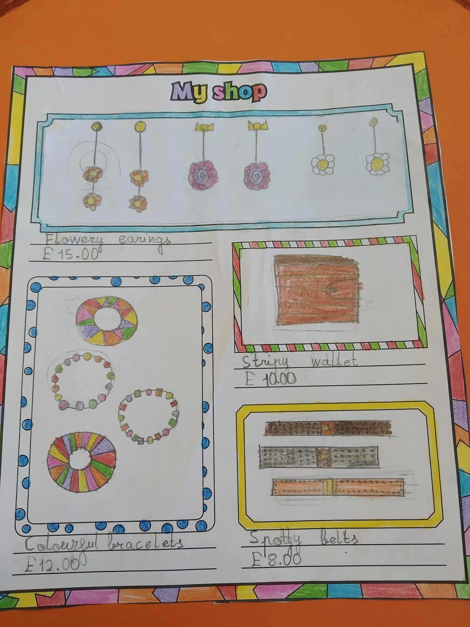 THE ENGLISH CLASS BLOG.: MY SHOP PROJECT