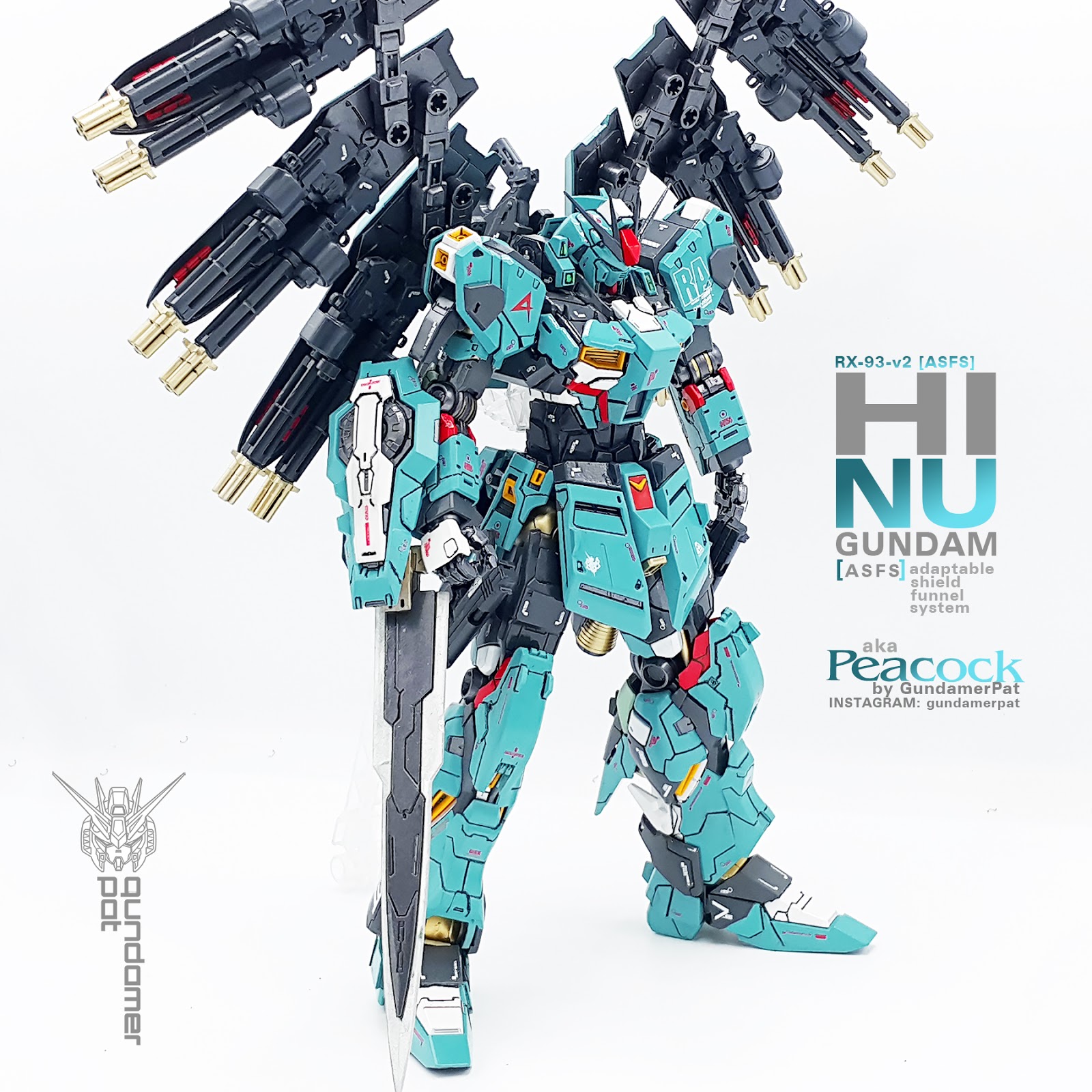 Custom Build: MG 1/100 RX-93-v2 [asfs] - Hi Nu Gundam Adaptable Shield ...