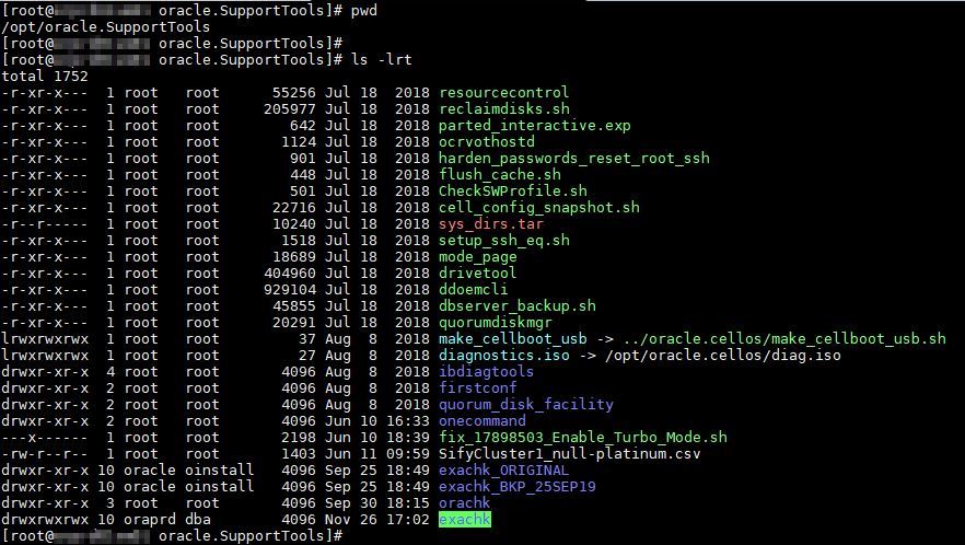 Davis Apps DBA: Running EXAchk in an EXADATA Server