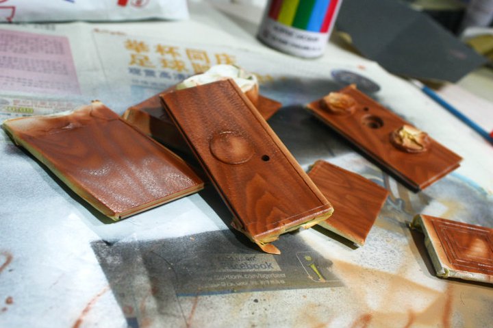 Kevinmuji: Airbrush woodgrain on Recesky DIY TLR camera