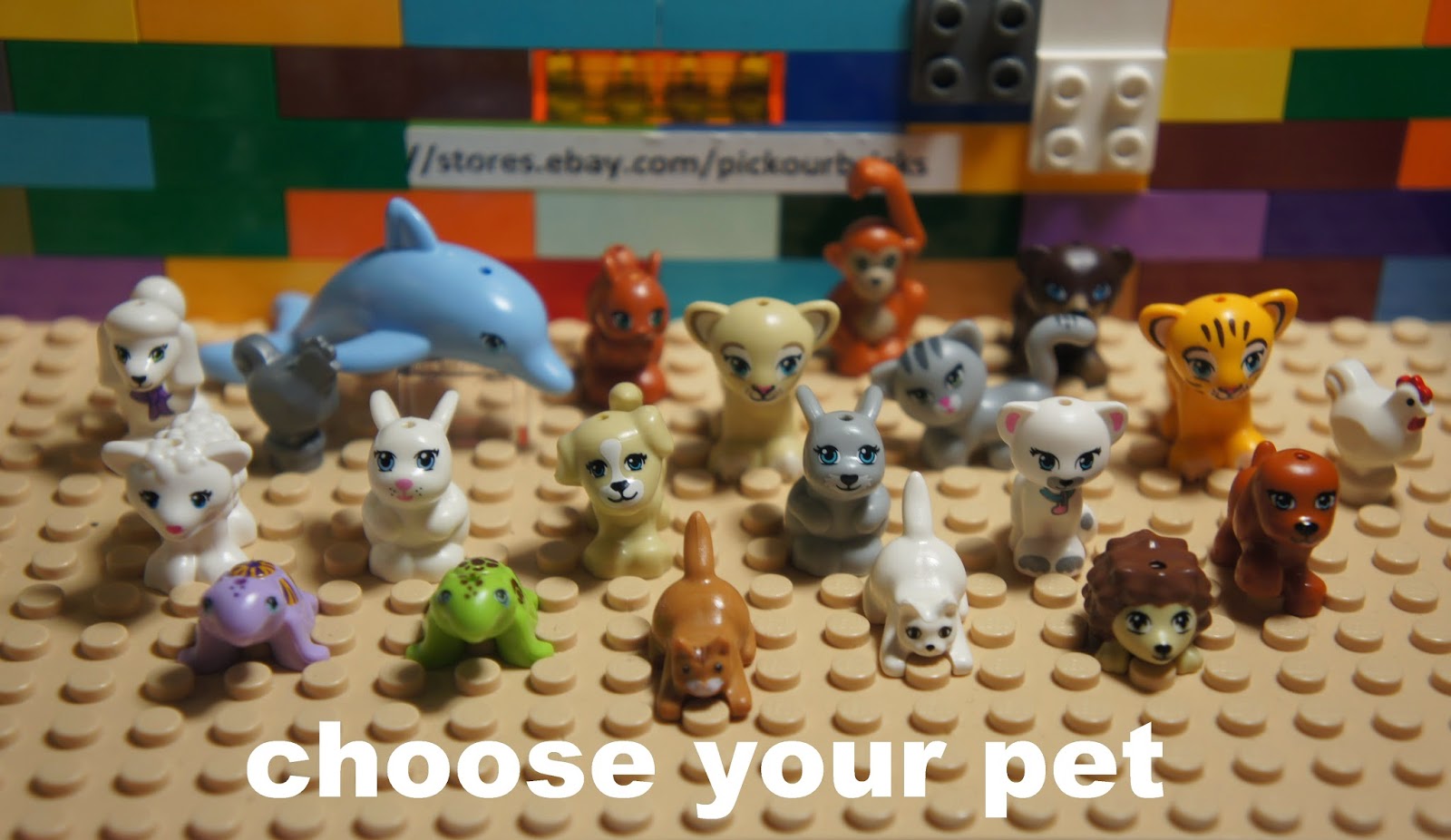 LEGO Friends PET ANIMALS Figure - Choose Dog Dolphin Cat Sheep Turtle ...