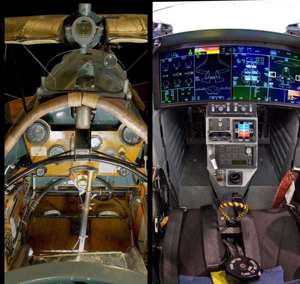 daily timewaster: Cockpit comparison: WWI airplane (Sopwith Camel) vs ...