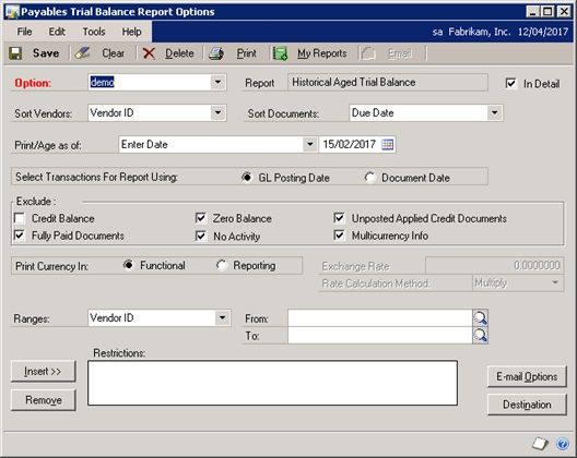 Export Microsoft Dynamics GP Reports to Excel
