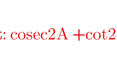 Prove that: cosec2A +cot2A = cotA | Trigonometric Identities | SciPiPupil