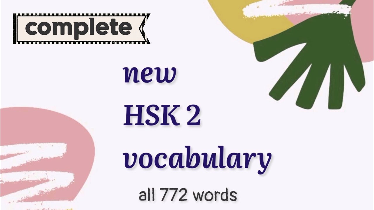 Mandrin Academy: New HSK 2 vocabulary list | HSK new syllabus
