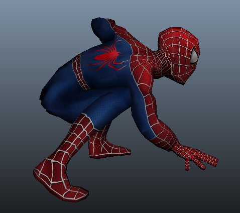 My 3DVA blog: Spiderman Hanging Upside-Down Posing