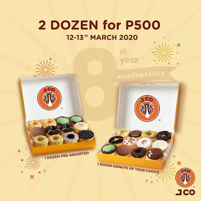 J.Co Doughnuts Is Celebrating Their 8th Anniversary With a Promo