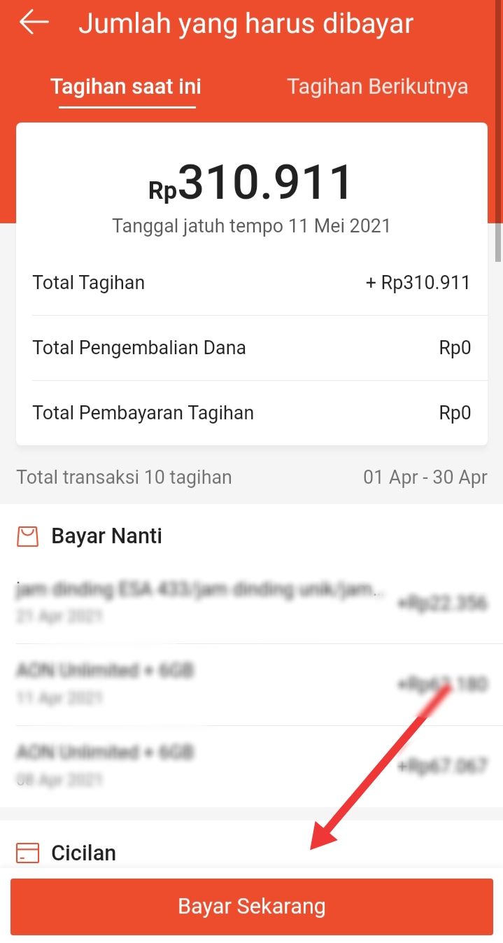 Cara Membayar Tagihan Shopee Paylater menggunakan ShopeePay - Ana Bintang