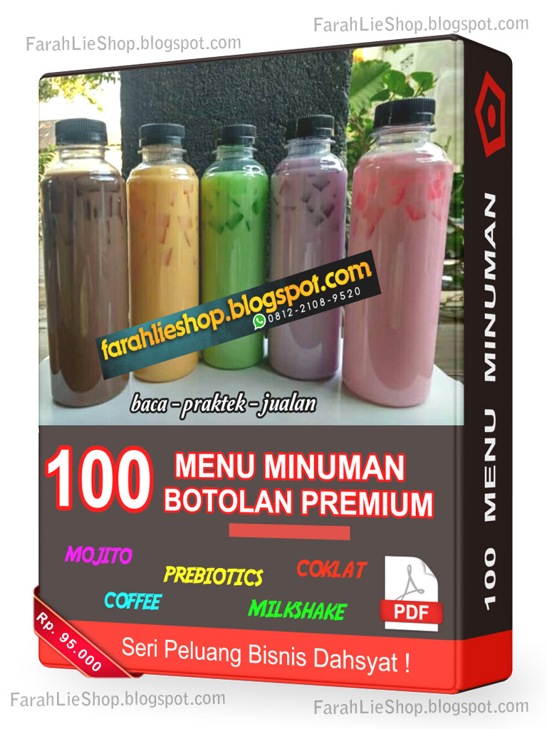 100 Menu Premium Minuman Botolan - Farah Lie Shop