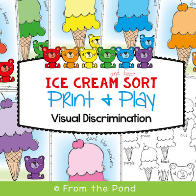 Color Sorting Activity Mats | From the Pond