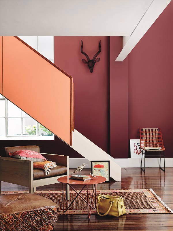 Eye For Design: Burgundy Colored Interiors, On Trend and Beautiful