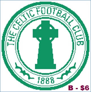 EASY PATTERNS: Celtic FC cross-stitch pattern