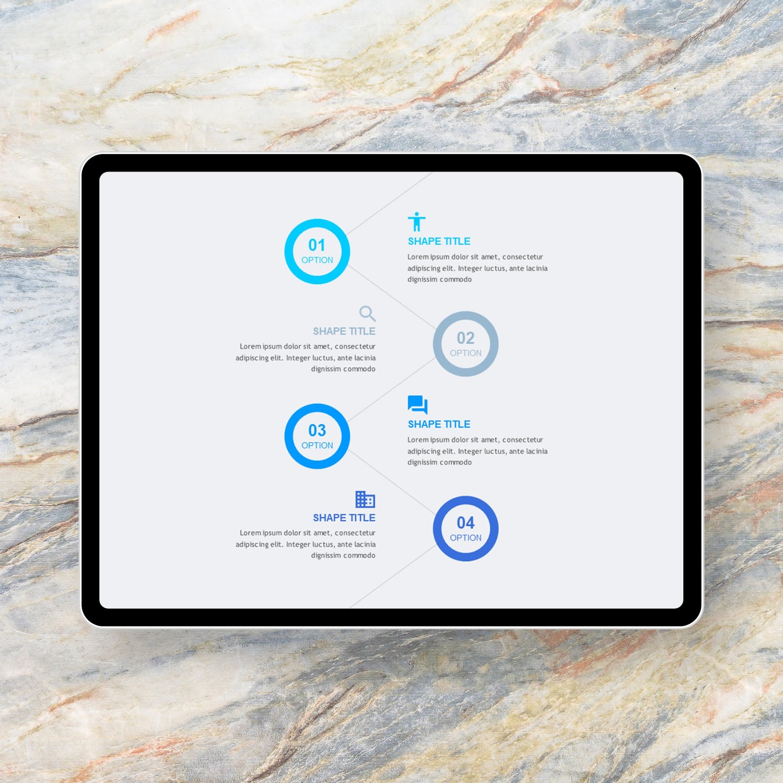 Vertical Ring Connection PowerPoint Templates - PowerPoint Free