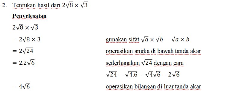 OPERASI BENTUK AKAR - Media Pembelajaran Online Guru Spensaka ...