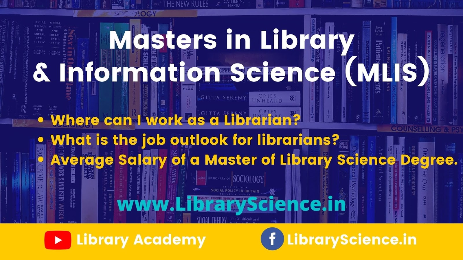 Masters in Library and Information Science (MLIS) - Library Science
