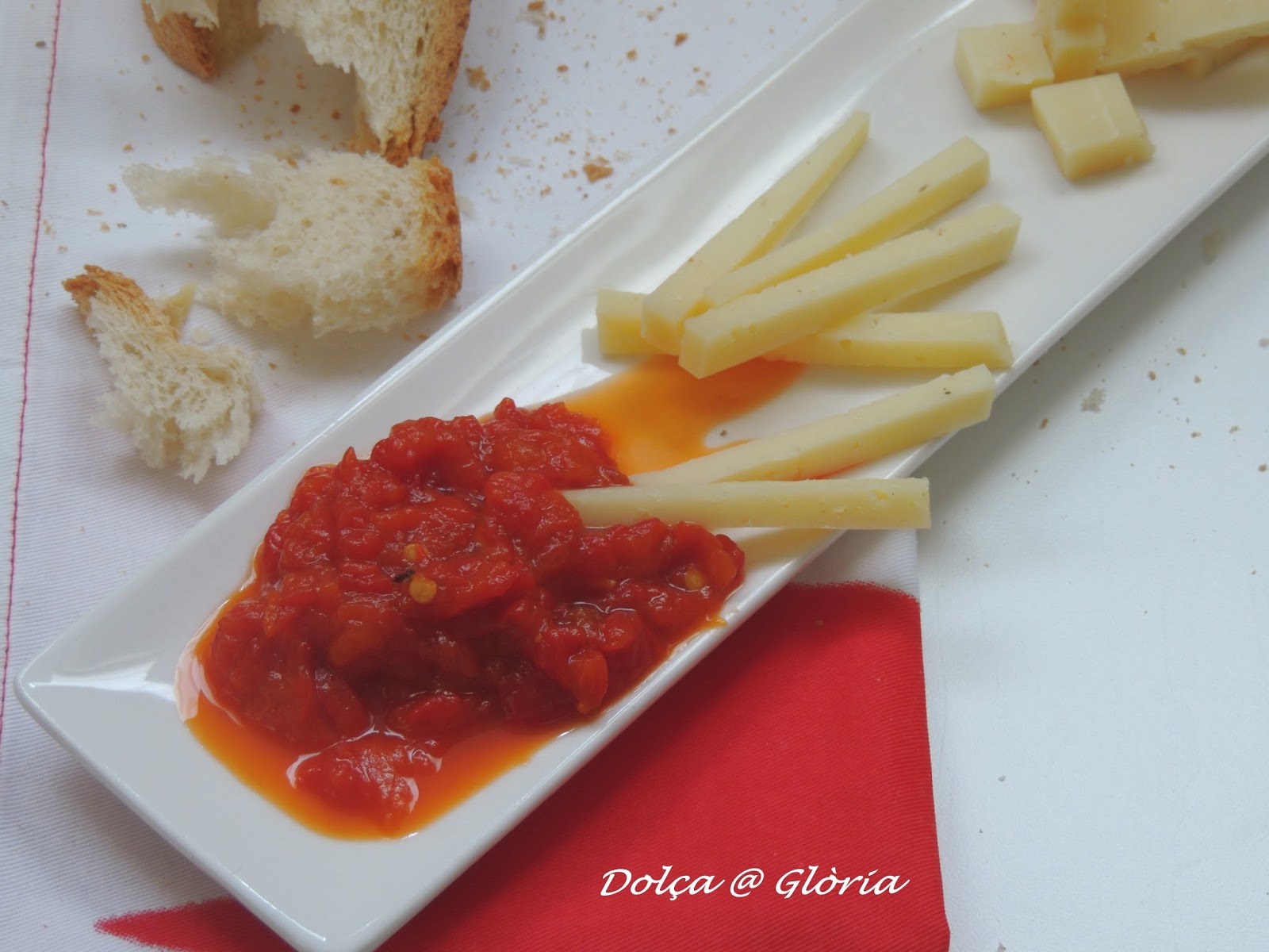 Melmelada de pebrot vermell escalivat