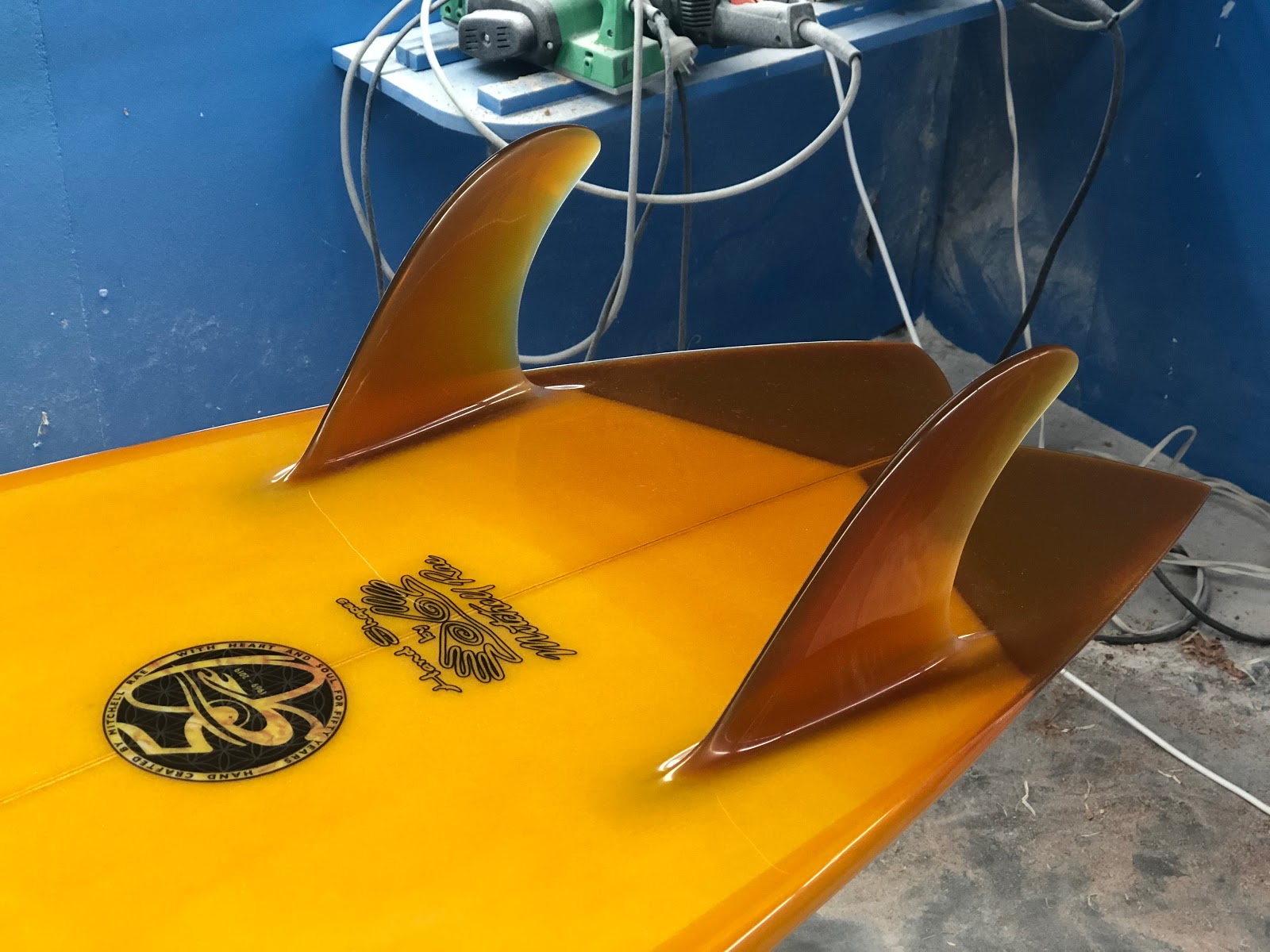 50 year Flex Tail Fish Twin Fin