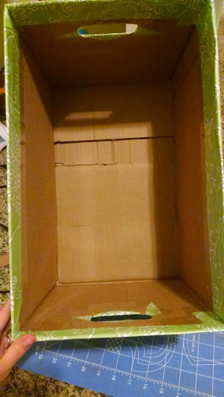 A Kid Friendly World: Organizing on a Budget-Custom Covered Storage Boxes