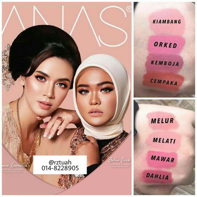 ANAS Cosmetics Velvet Cream Liquid Lipstick Classic Edition - Makeup Viral Terlaris & Terbaik!