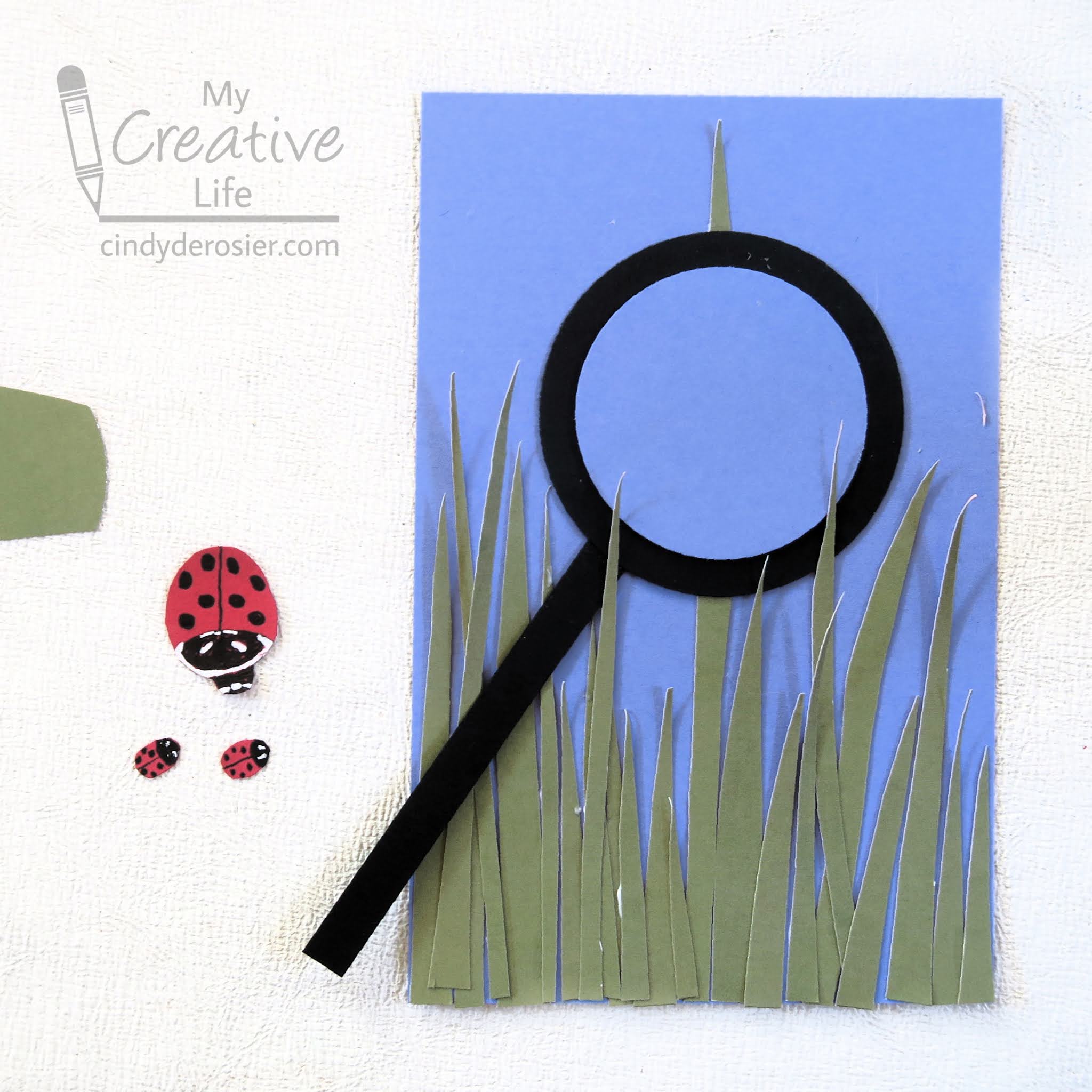 Cindy deRosier: My Creative Life: Ladybug Magnifying Glass Craft