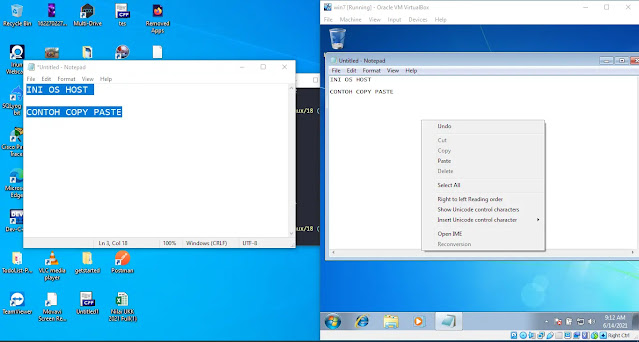 Cara Copy & Paste di VirtualBox - Awonapa - Website dan Blogging